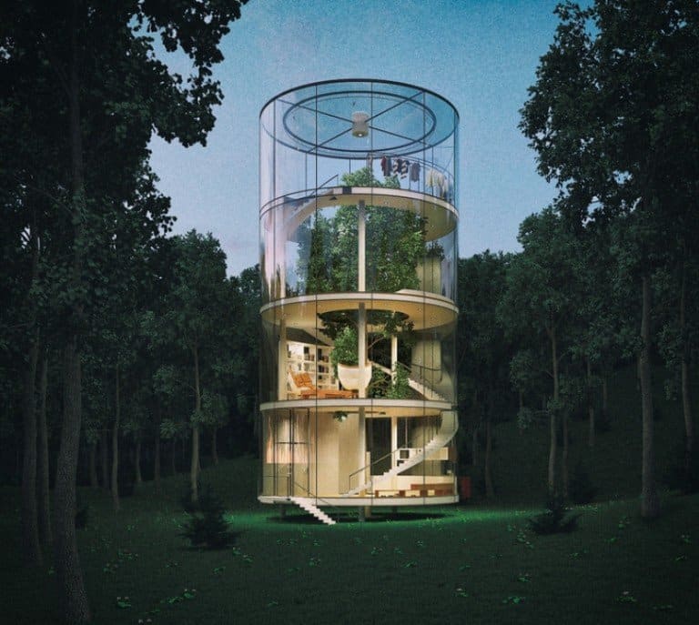 One-of-a-Kind House With A Tree Growing In The Middle Gets You Close to ...