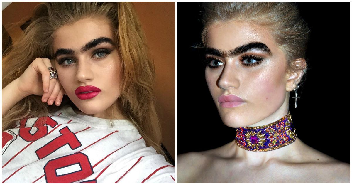 Meet The Stunning Model With A Bushy Unibrow Who Challenges Beauty ...