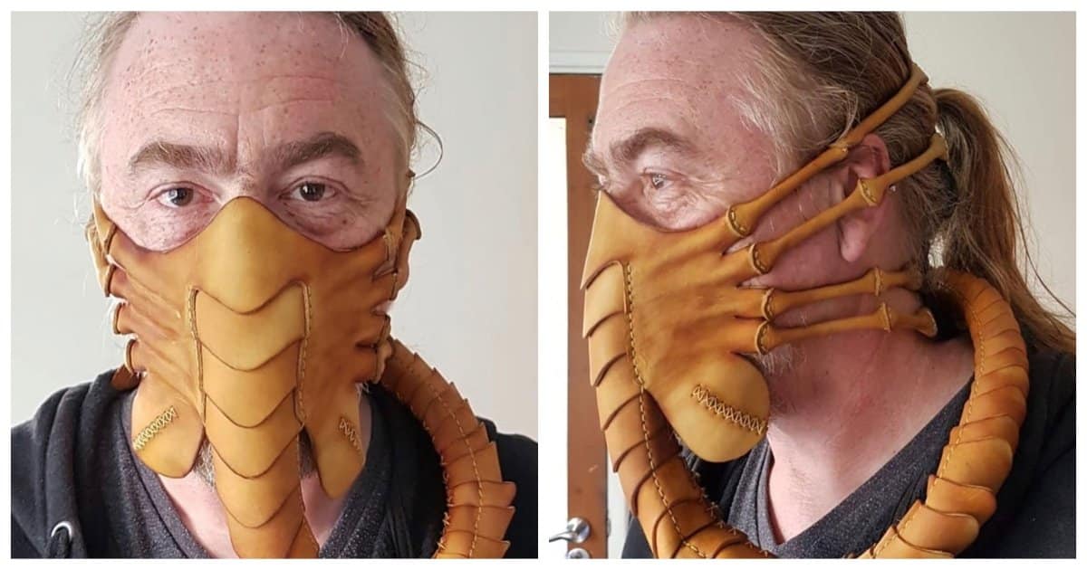 Artist Creates Alien-Inspired Facehugger Face Mask | Elite Readers